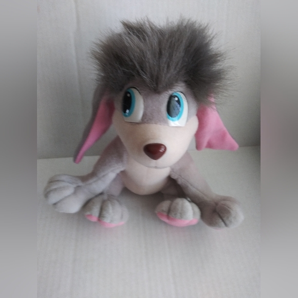 Disney | Toys | Anastasia 8 Pooka Gray Dog With Flapping Ears Plush Toy ...